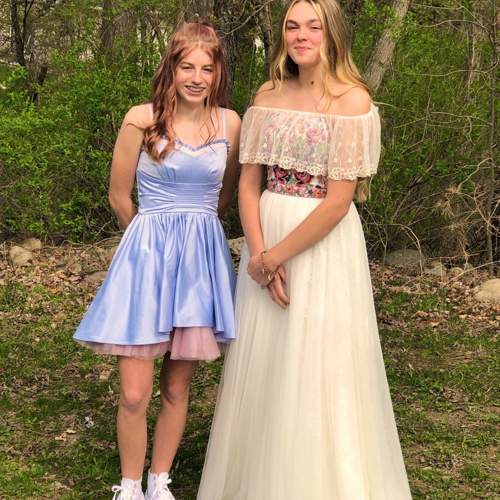 3-Piece Sherry Hill Formal Prom Dress - Gem